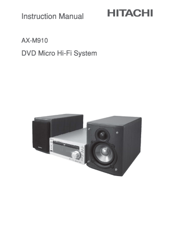 Hitachi AX-M910 Instruction Manual | Manualzz