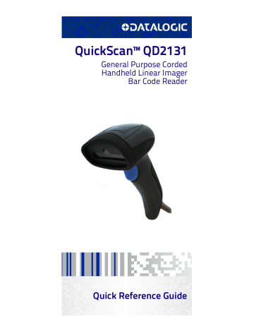 Datalogic QuickScan QD2131 Quick Reference Manual | Manualzz