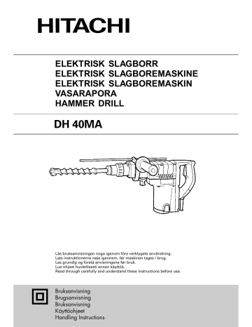Hitachi DH 40MA Handling Instructions Manual | Manualzz