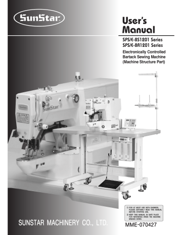 2.7) Location of Safety Labels. SunStar SPS/E-BR1201 Series, SPS/E ...