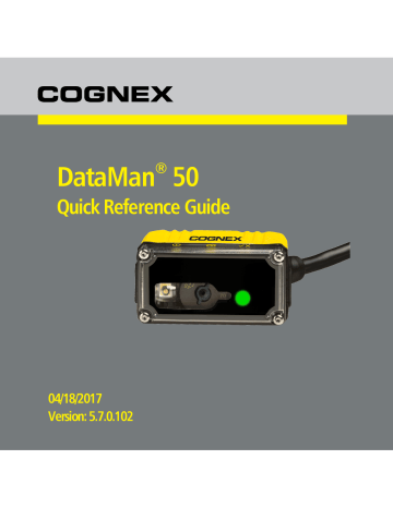 Cognex DataMan 50, DataMan 60 Quick Reference Manual | Manualzz