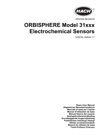 Hach ORBISPHERE 31 series Basic User Manual | Manualzz