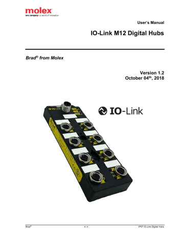molex Brad IO-Link M12 User Manual | Manualzz