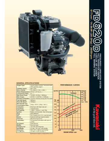 Kawasaki FD620D Datasheet | Manualzz