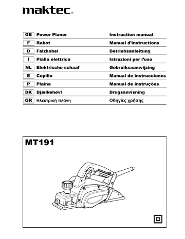 Maktec MT191 Instruction manual | Manualzz