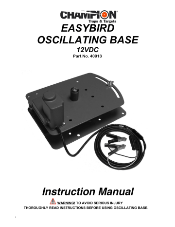 Champion EASYBIRD 40913 Instruction Manual | Manualzz
