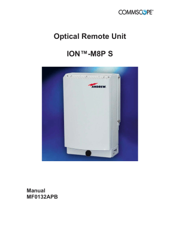 CommScope ION-M8P S Manual | Manualzz