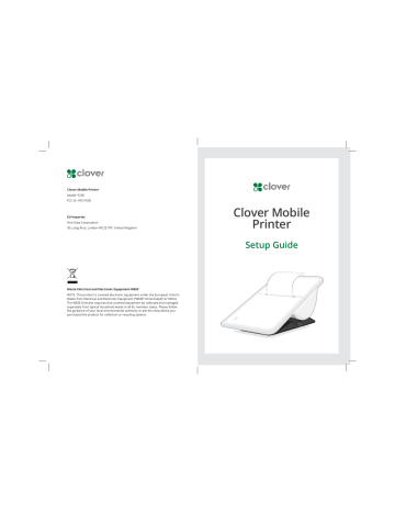 Clover P200 Manual de usuario | Manualzz