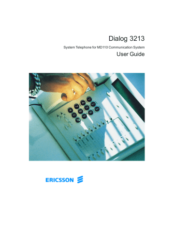 Ericsson Dialog 3213 User Manual | Manualzz