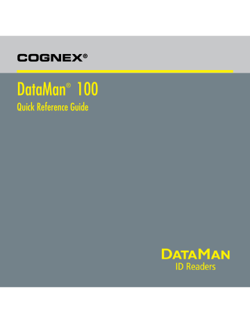 Cognex DataMan 100 Quick Reference Manual | Manualzz
