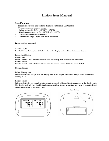 ACU-RITE 00782 Instruction Manual | Manualzz