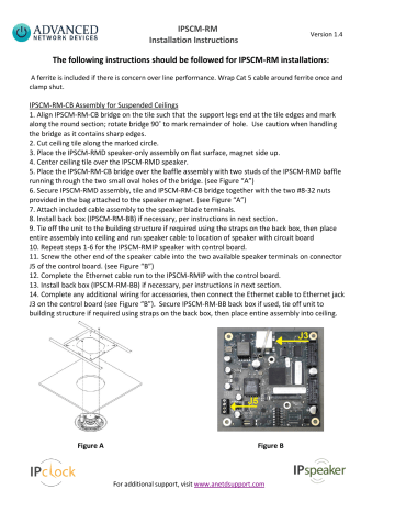 ADVANCED Network Devices IPSCM-RM Installation Instructions | Manualzz