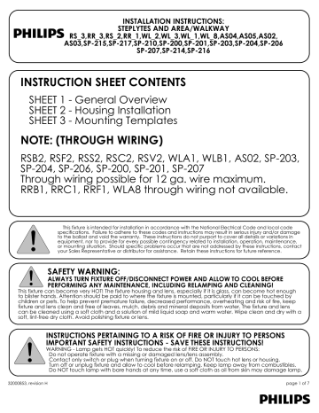 Hadco RSC2 Step Light LED Install instructions | Manualzz