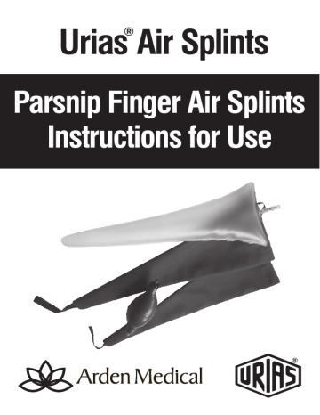 Arden Medical Urias Air Splints Instructions For Use | Manualzz