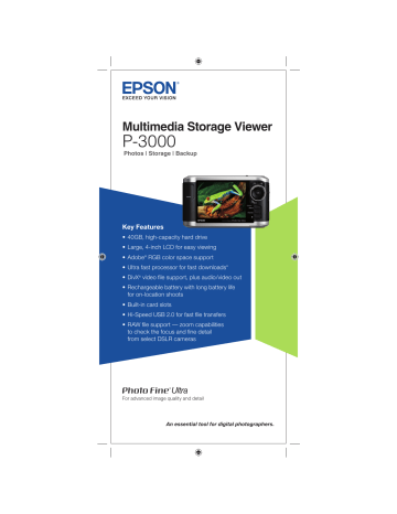 Epson P-3000 Specification | Manualzz