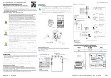 Automation Direct DURApulse GS20 Series Quick Start Manual | Manualzz
