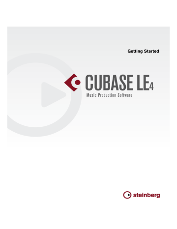 Steinberg Cubase LE 4.0 Getting Started | Manualzz