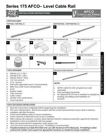 AFCO 175 Series Installation Instructions | Manualzz