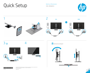 HP N270h 27-inch Monitor Guida d'installazione | Manualzz