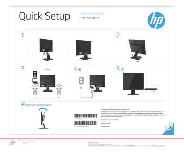 HP P174 17-inch Monitor Installation Guide | Manualzz
