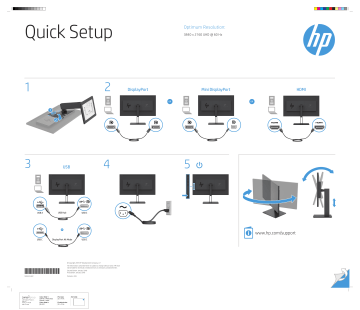 HP Z32 31.5-inch 4K UHD Display Guida d'installazione | Manualzz