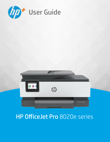 HP OfficeJet Pro 8020e All-in-One Printer series User Guide | Manualzz