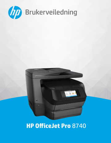 HP OfficeJet Pro 8740 All-in-One Printer series Brugermanual | Manualzz