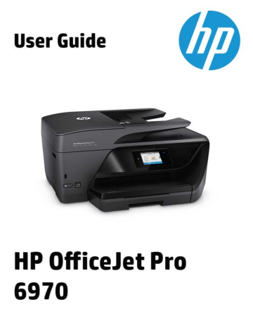 HP OfficeJet Pro 6970 All-in-One Printer series User Guide | Manualzz