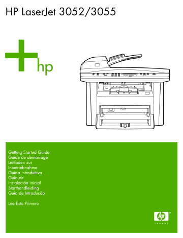 HP LaserJet 3055 All-in-One Printer Getting Started Guide | Manualzz