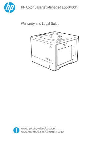 HP Color LaserJet Managed E55040 series Guide | Manualzz