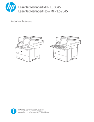 HP LaserJet Managed MFP E52645 series Kullanım kılavuzu | Manualzz