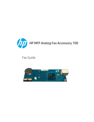 HP MFP Analog Fax Accessory 700 Guide | Manualzz