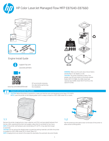HP Color LaserJet Managed MFP E87640du-E87660du series Guide | Manualzz
