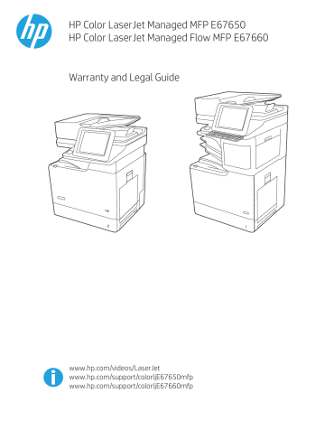 HP Color LaserJet Managed MFP E67660 series Guide | Manualzz