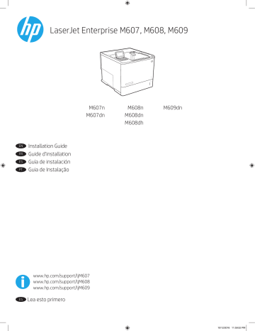 HP LaserJet Managed E60065 series, LaserJet Enterprise M607 series ...