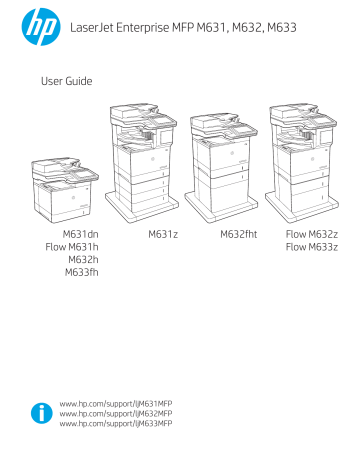 HP LaserJet Enterprise MFP M633 series User Guide | Manualzz