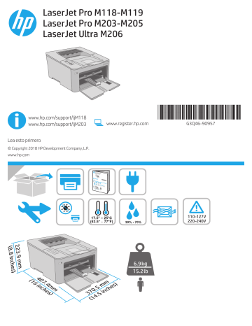 HP LaserJet Pro M118-M119 series Reference guide | Manualzz