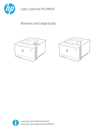 HP Color LaserJet Pro M453-M454 series Guide | Manualzz