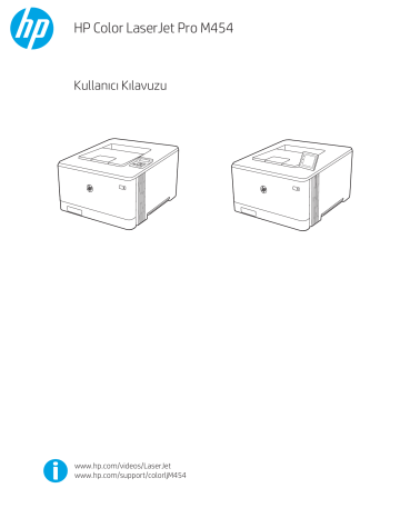 HP Color LaserJet Pro M453-M454 series Kullanım kılavuzu | Manualzz