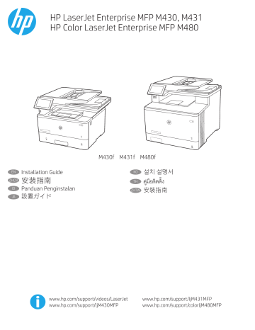HP LaserJet Enterprise MFP M431 series, Color LaserJet Enterprise MFP ...