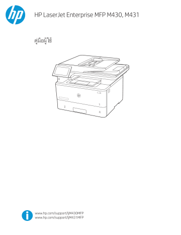 HP LaserJet Enterprise MFP M431 series คู่มือผู้ใช้ | Manualzz