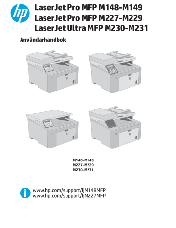 HP LaserJet Pro MFP M148-M149 series Användarmanual | Manualzz