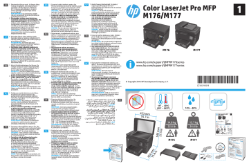 HP Color LaserJet Pro MFP M177 series Guide d'installation | Manualzz