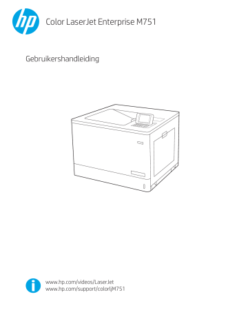 HP Color LaserJet Enterprise M751 Printer series Handleiding | Manualzz