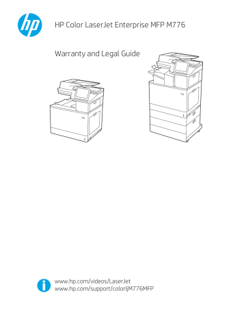 HP Color LaserJet Enterprise MFP M776 series Guide | Manualzz