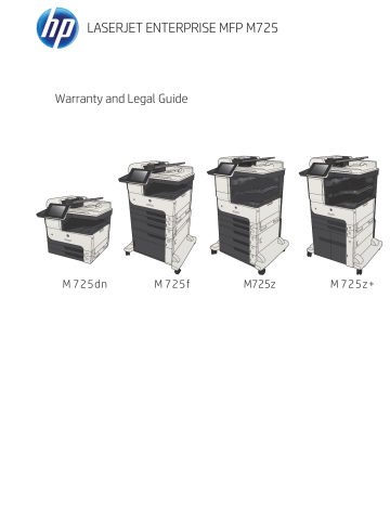HP LaserJet Enterprise MFP M725 series Guide | Manualzz
