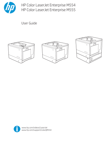 HP Color LaserJet Enterprise M554 Printer series User Guide | Manualzz