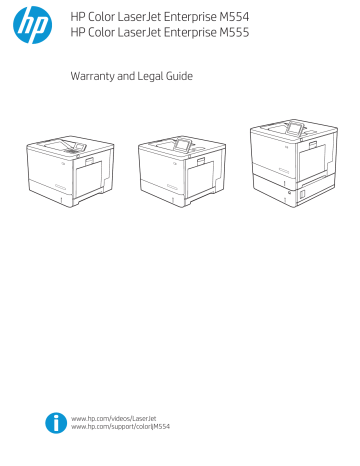 HP Color LaserJet Enterprise M554 Printer series Guide | Manualzz