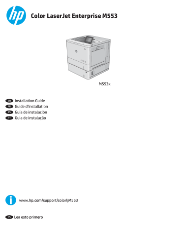HP Color LaserJet Enterprise M553 series Installation Guide | Manualzz