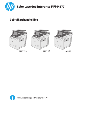 HP Color LaserJet Managed MFP M577 series Handleiding | Manualzz